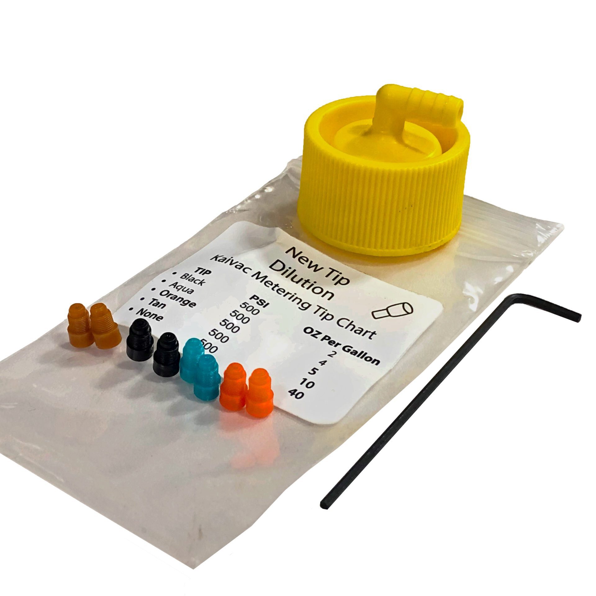 3-Pack EZall Foamer Metering Tips - Color-Coded For Pressure Levels ...
