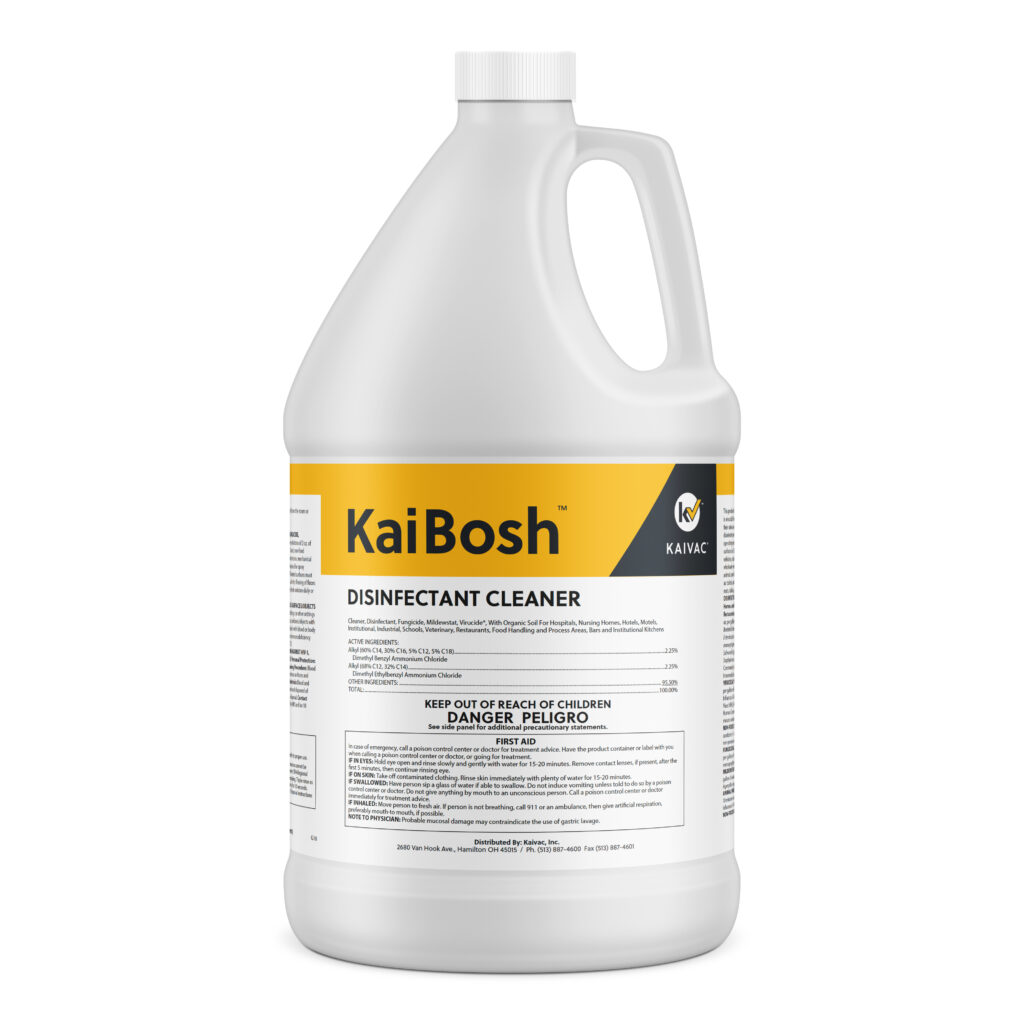 KaiBosh™ Disinfectant - 4 Gallons/Case (no draw tube included)